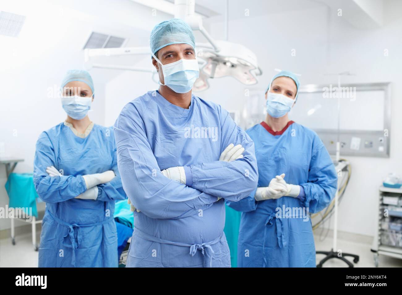 Confident in your recovery. Portrait of a confident and serious team of ...