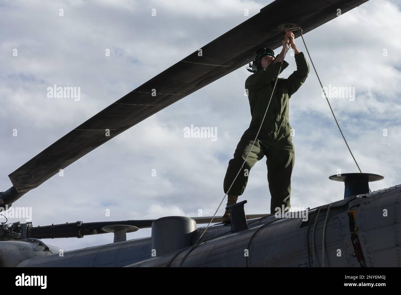 U.S. Marine Corps Lance Cpl. John W. Havlicek, an aviation-electric ...
