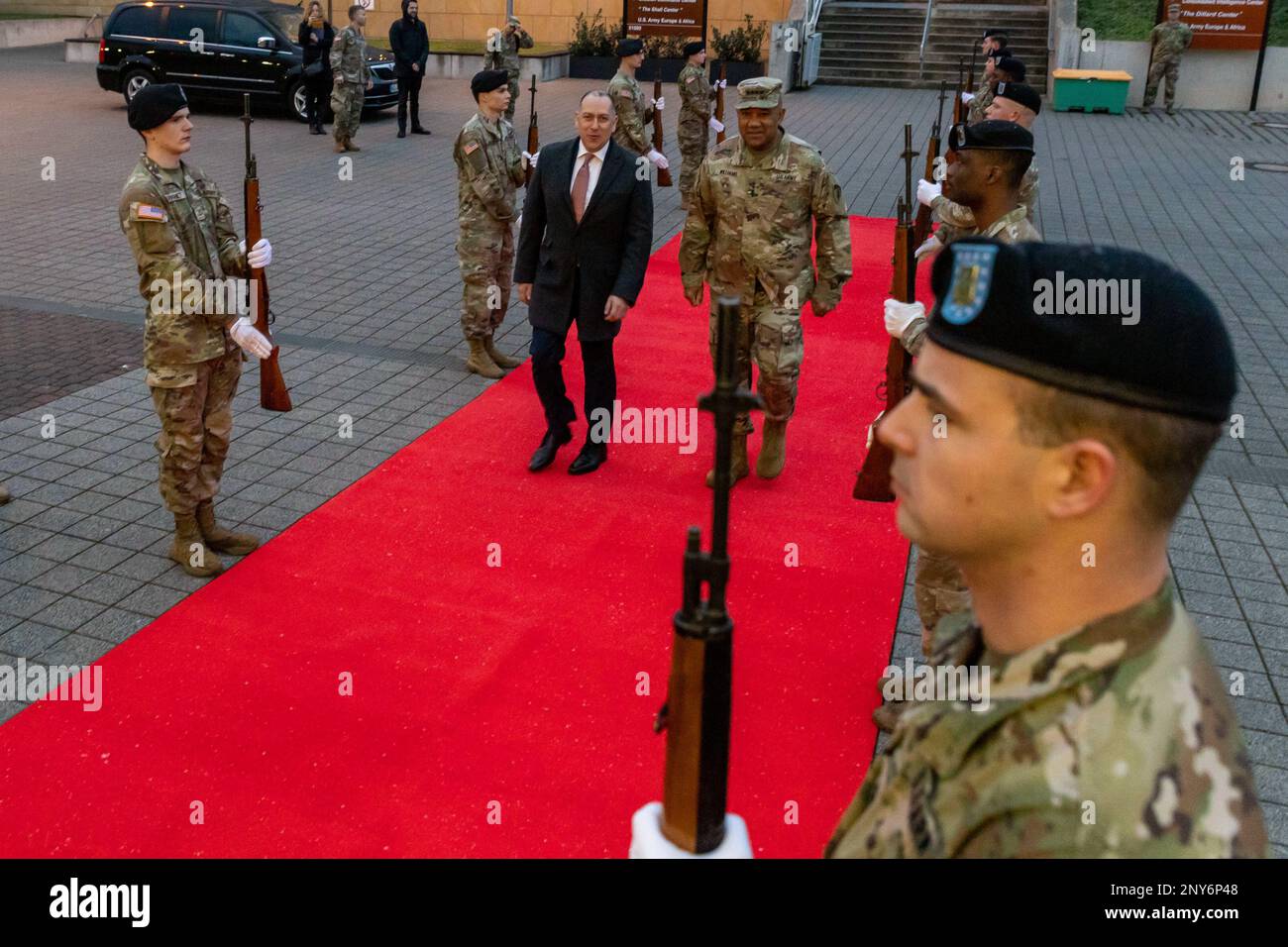 Gabe Camarillo, Deputy Secretary of the Army, is escorted by U.S. Army ...