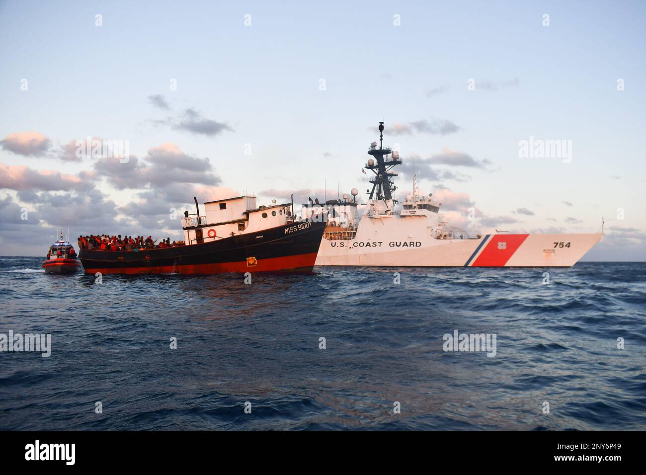 USCGC Isaac Mayo stopped the illegal voyage of an overloaded 80-foot ...