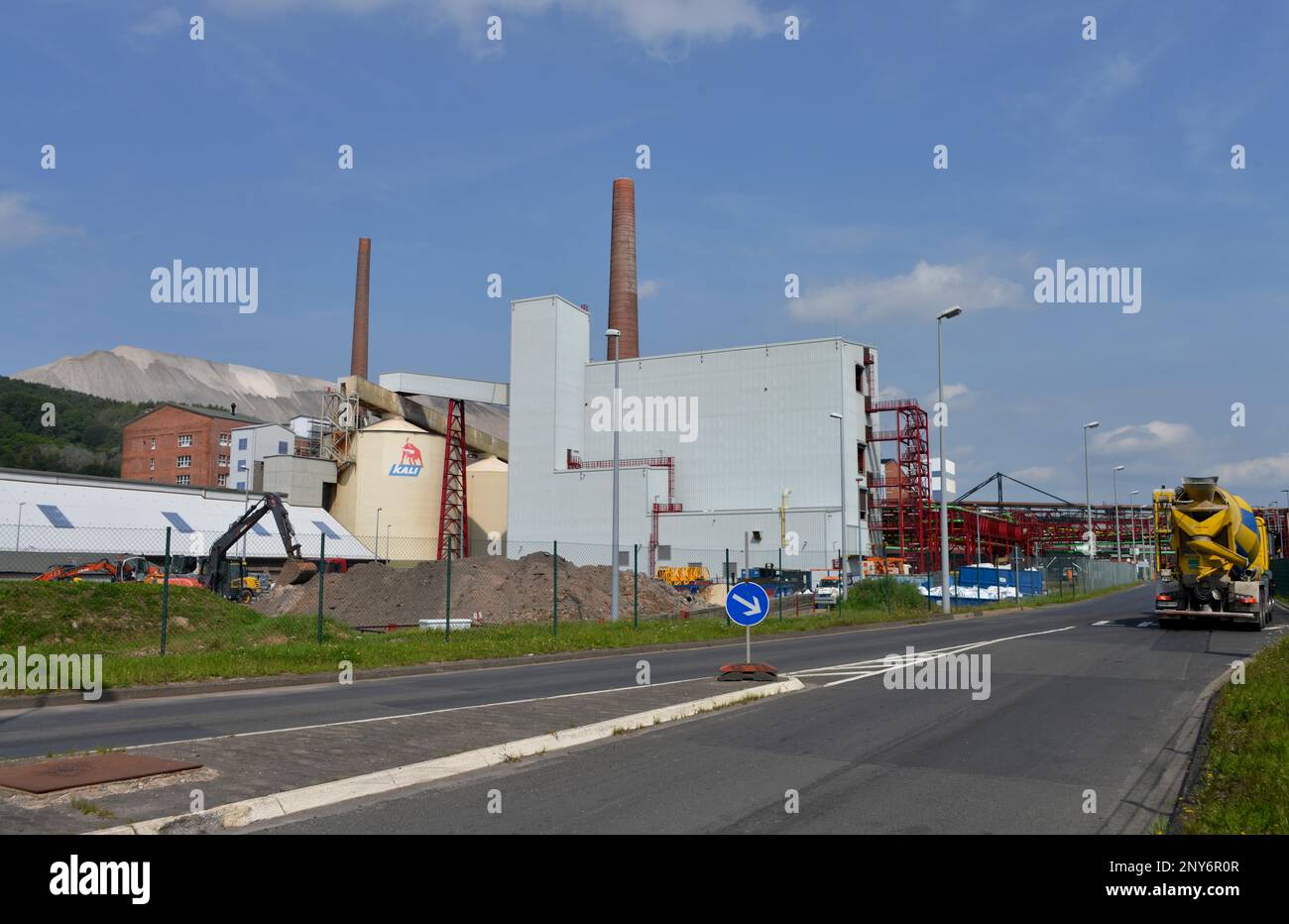 Potash and salts, Wintershall plant, Heringen, Hesse, Germany Stock ...
