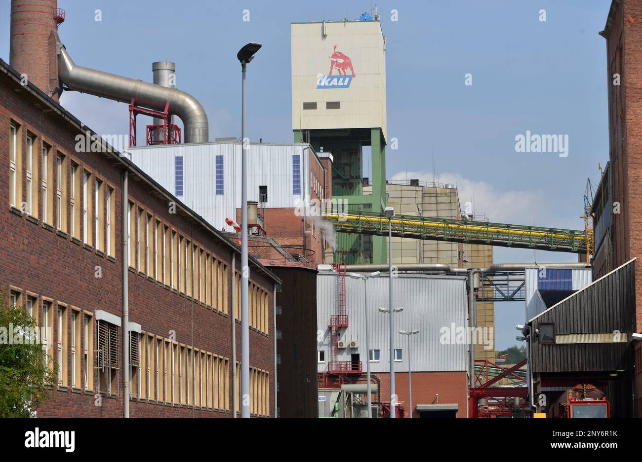Potash and salts, Wintershall plant, Heringen, Hesse, Germany Stock ...