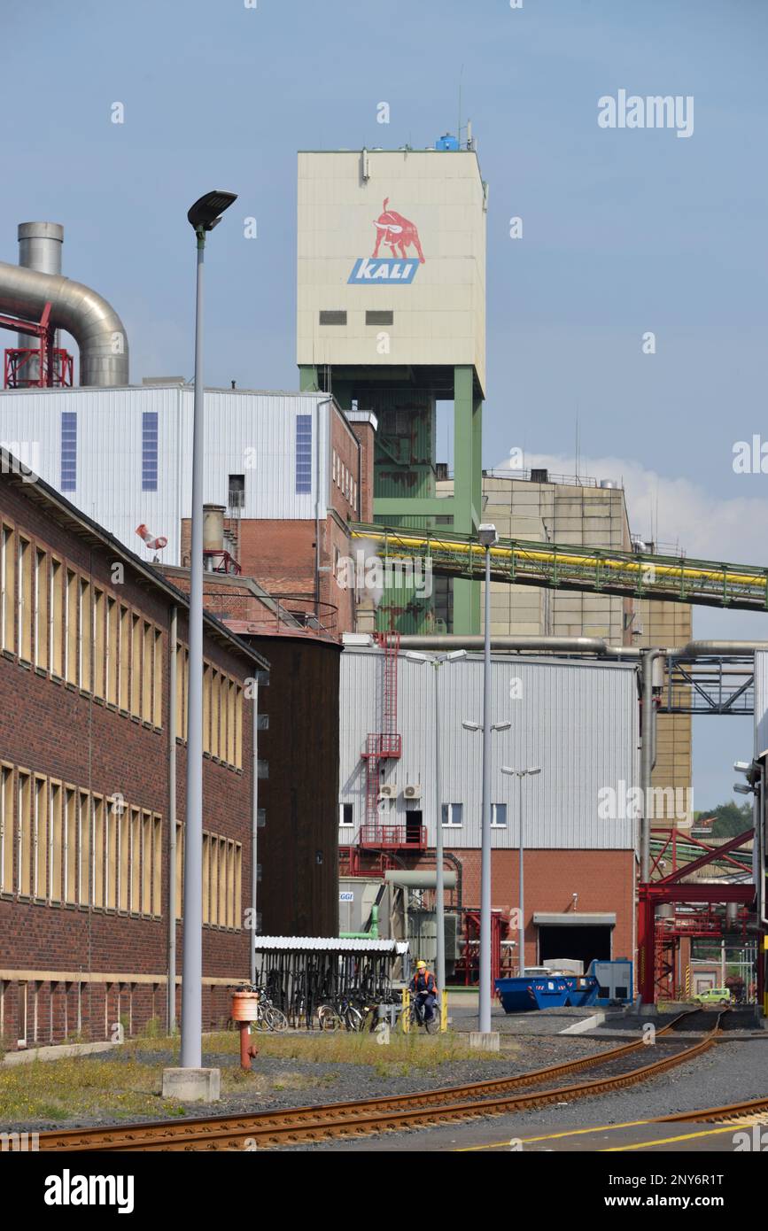 Potash and salts, Wintershall plant, Heringen, Hesse, Germany Stock ...