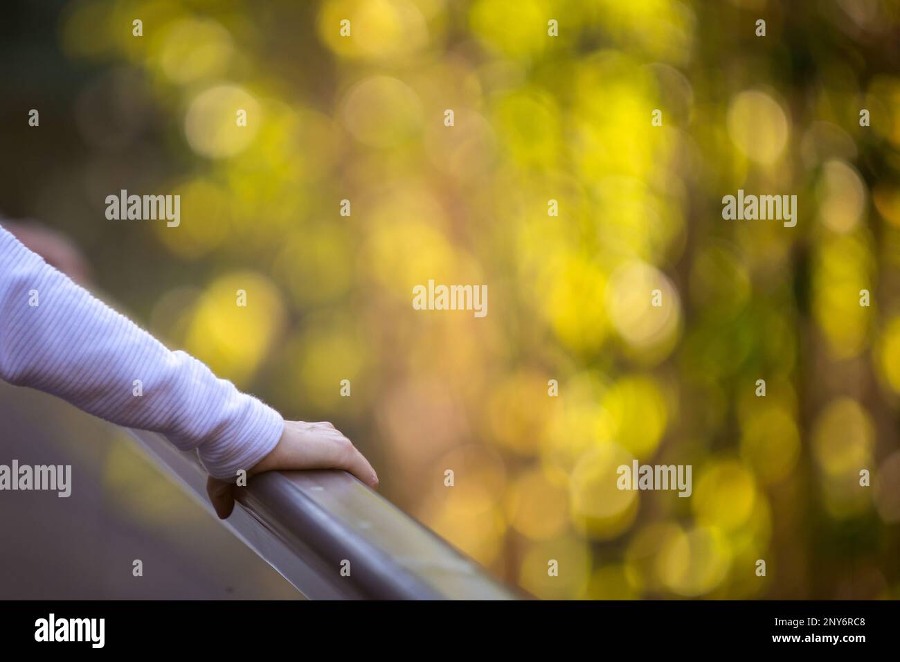 Hand holding railing hi-res stock photography and images - Alamy