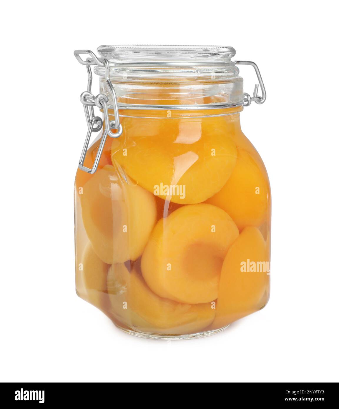 Jar of peaches Cut Out Stock Images & Pictures - Alamy