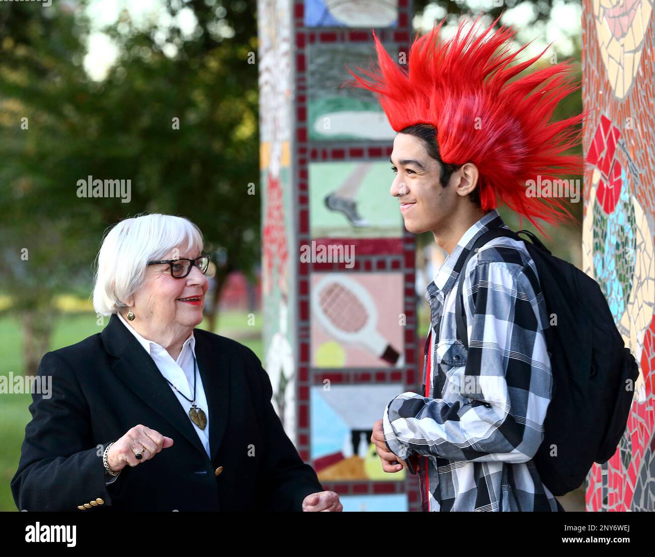Dr. Bertie Simmons, the 82-year-old principal of Furr High School ...
