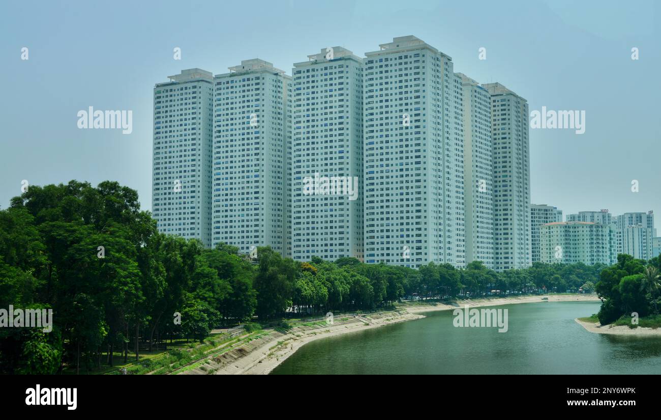 Apartment block, New Town, Hanoi, Vietnam Stock Photo - Alamy