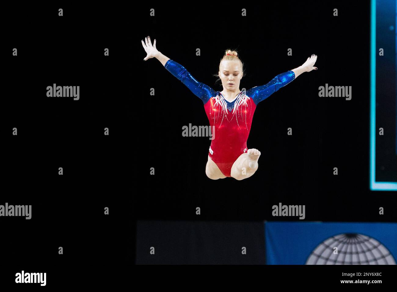 October 03 2017 Angelina Melnikova Of Russia 627 Performs Her Beam