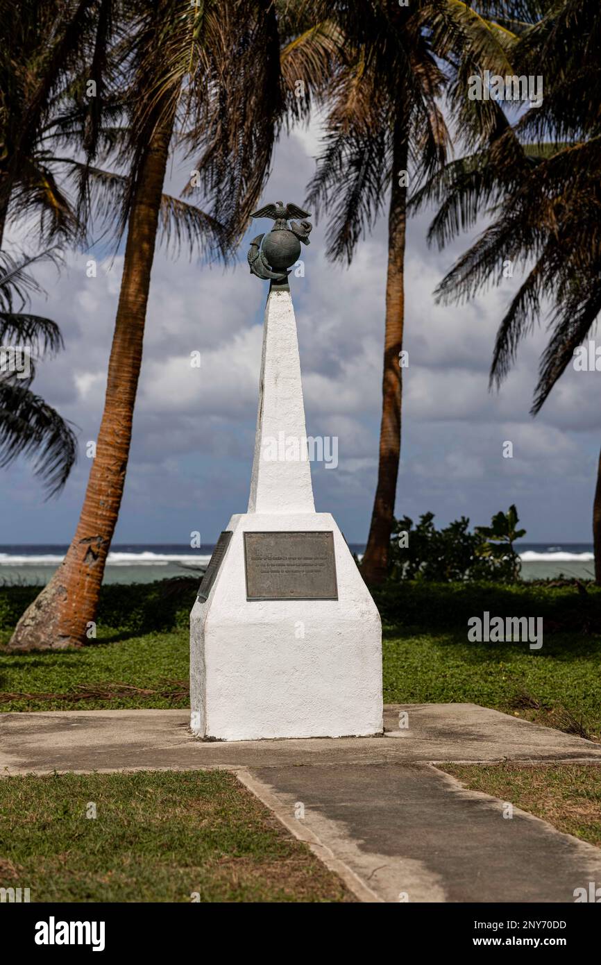 A memorial dedicated to all men who fought to regain control of Guam is ...