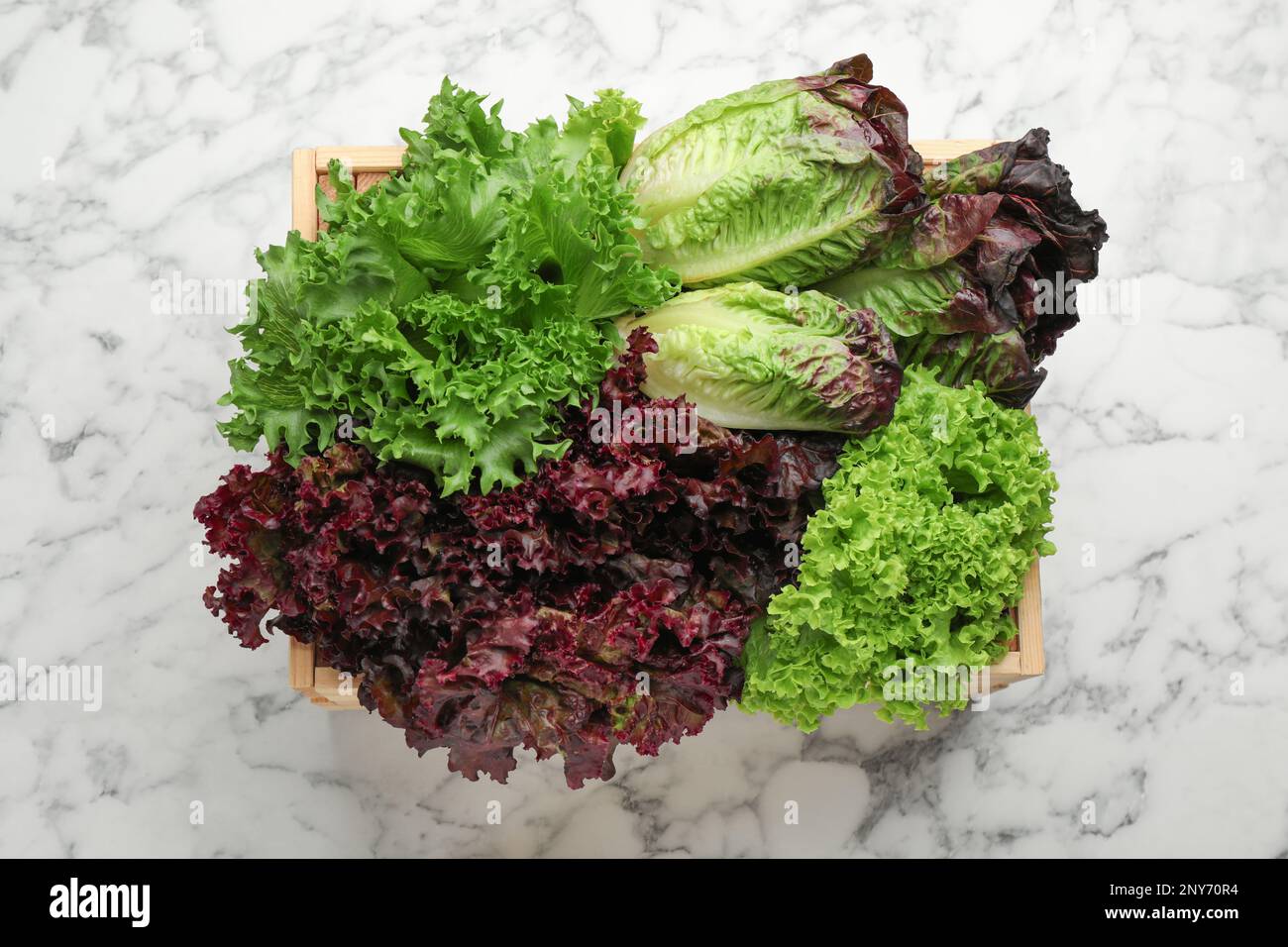 Romaine lettuce crate hi-res stock photography and images - Alamy