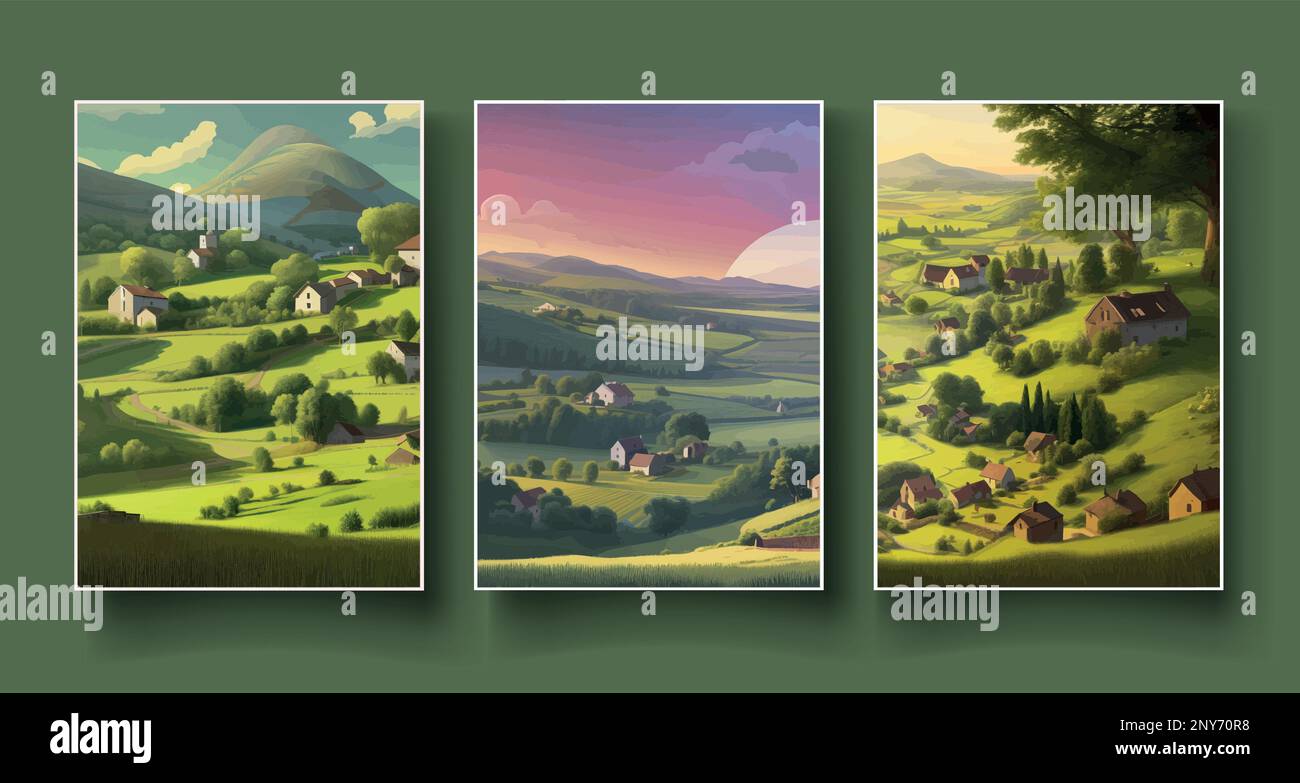 Indian life in rural art Stock Vector Images - Alamy