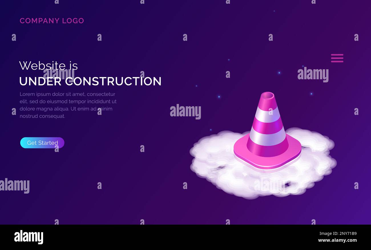 Isometric icon traffic cone hi-res stock photography and images - Alamy