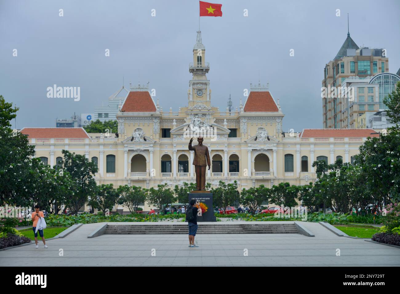 Old City Hall, Nguyen Hu Boulevard, Ho Chi Minh City, Vietnam Stock ...