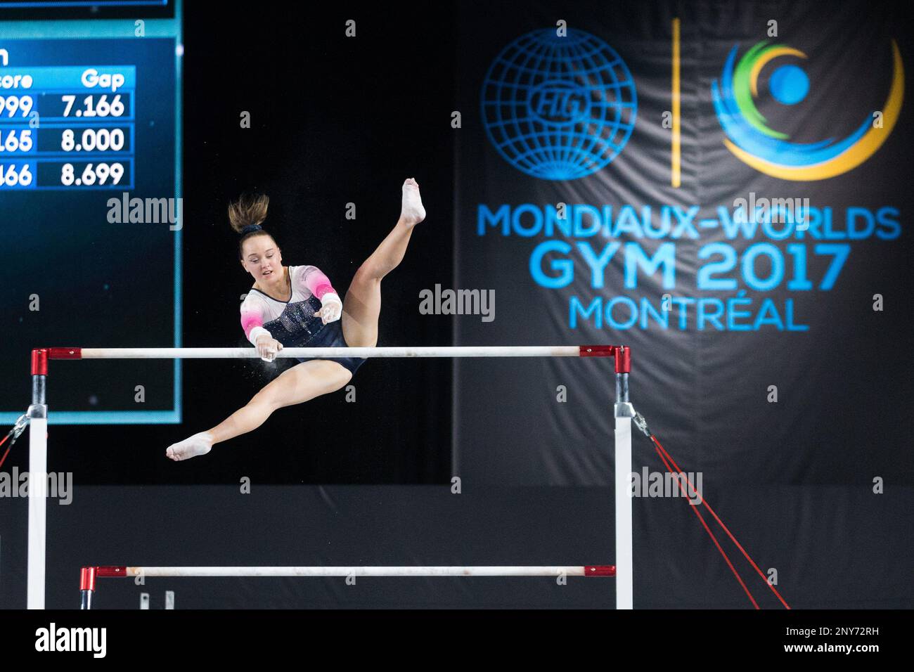 October 03, 2017: Amy Tinkler of Great Britain (557) performs her ...