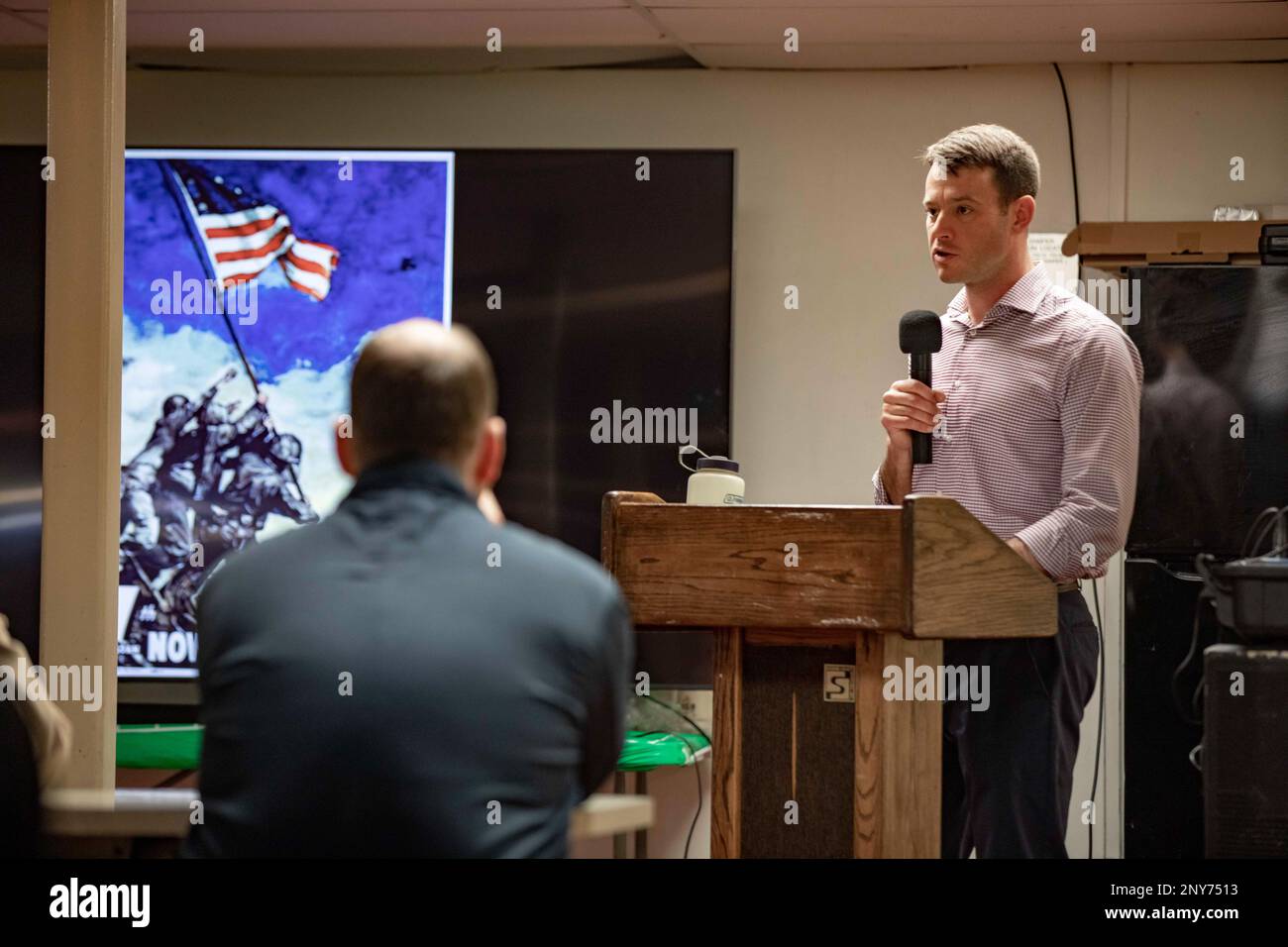 Dr. Nick Roland, a historian from the Naval History and Heritage ...