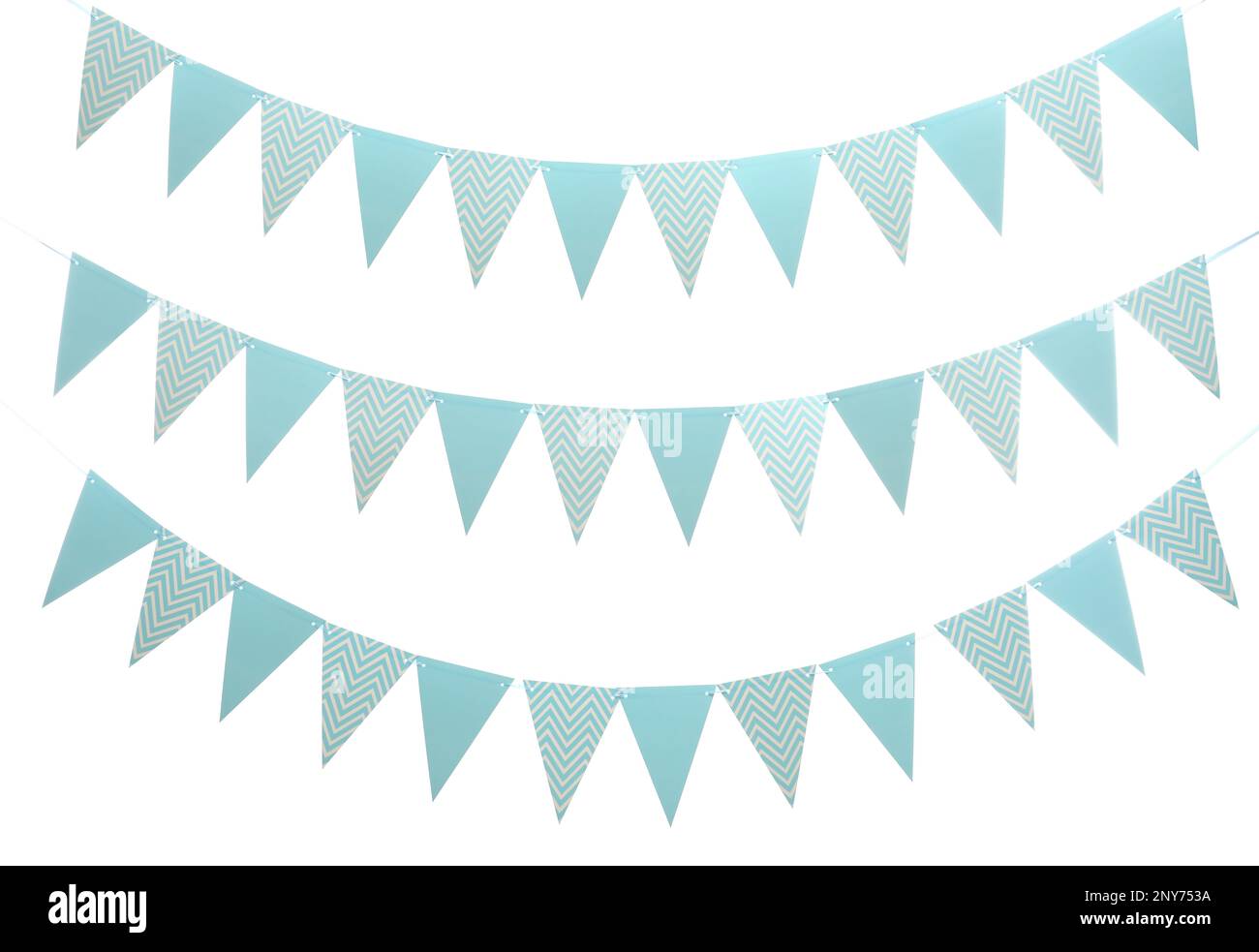 Rows blue white bunting hi-res stock photography and images - Alamy