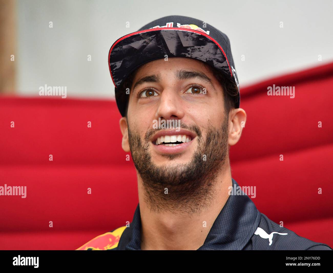Australian Daniel Ricciardo, drivers of the Red Bull Racing Formula One ...