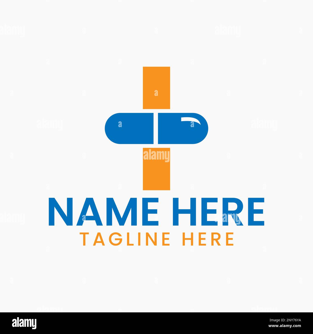 Letter I Medicine Logo Design Concept With Pile Symbol Stock Vector ...