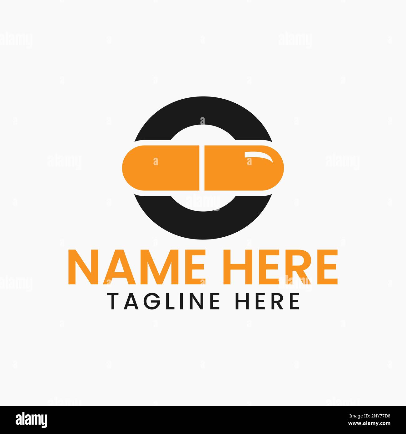 Letter O Medicine Logo Design Concept With Pile Symbol Stock Vector ...