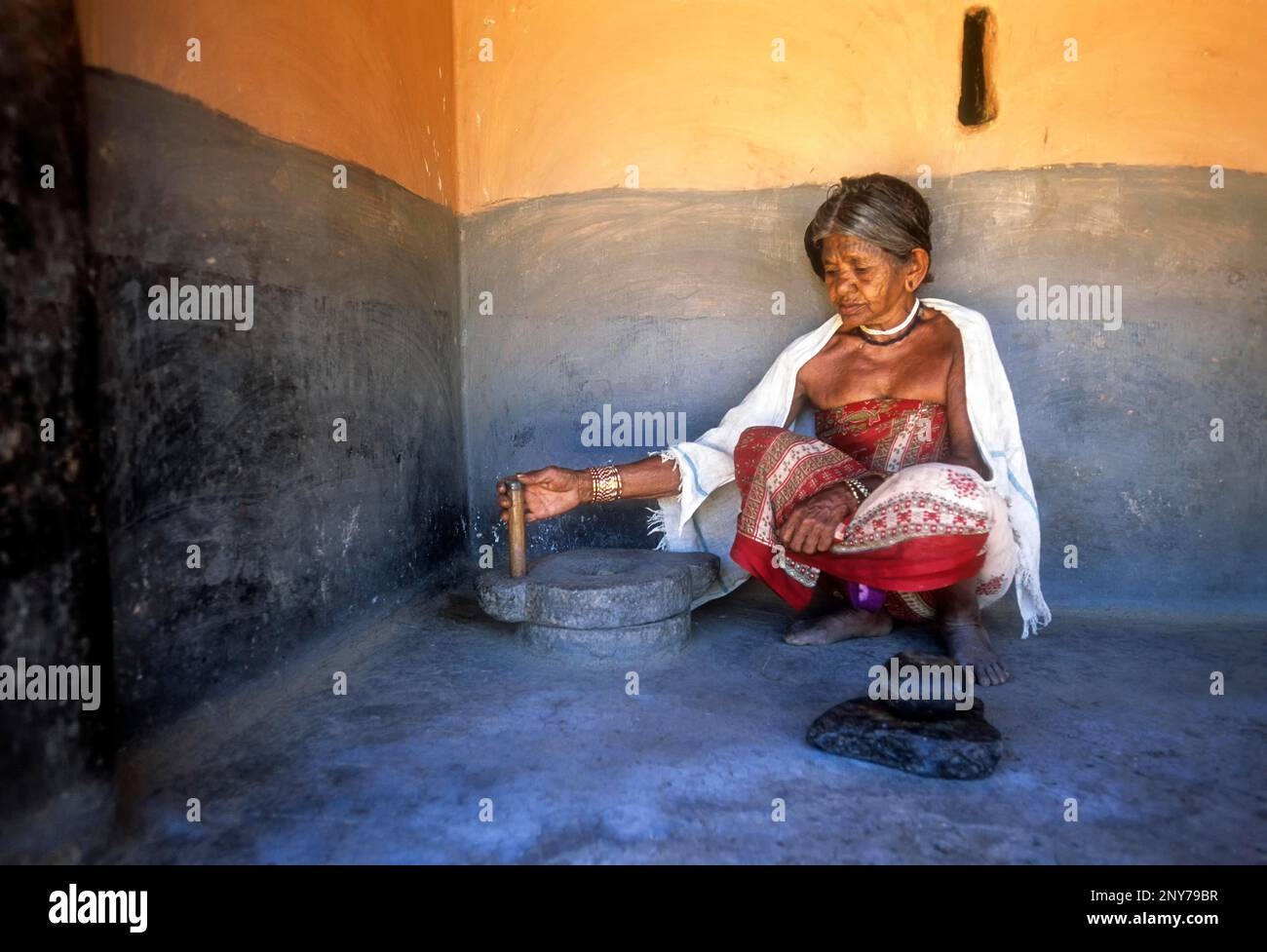 Muduga Tribal Old Lady in Silent Valley, Kerala, India Stock Photo - Alamy