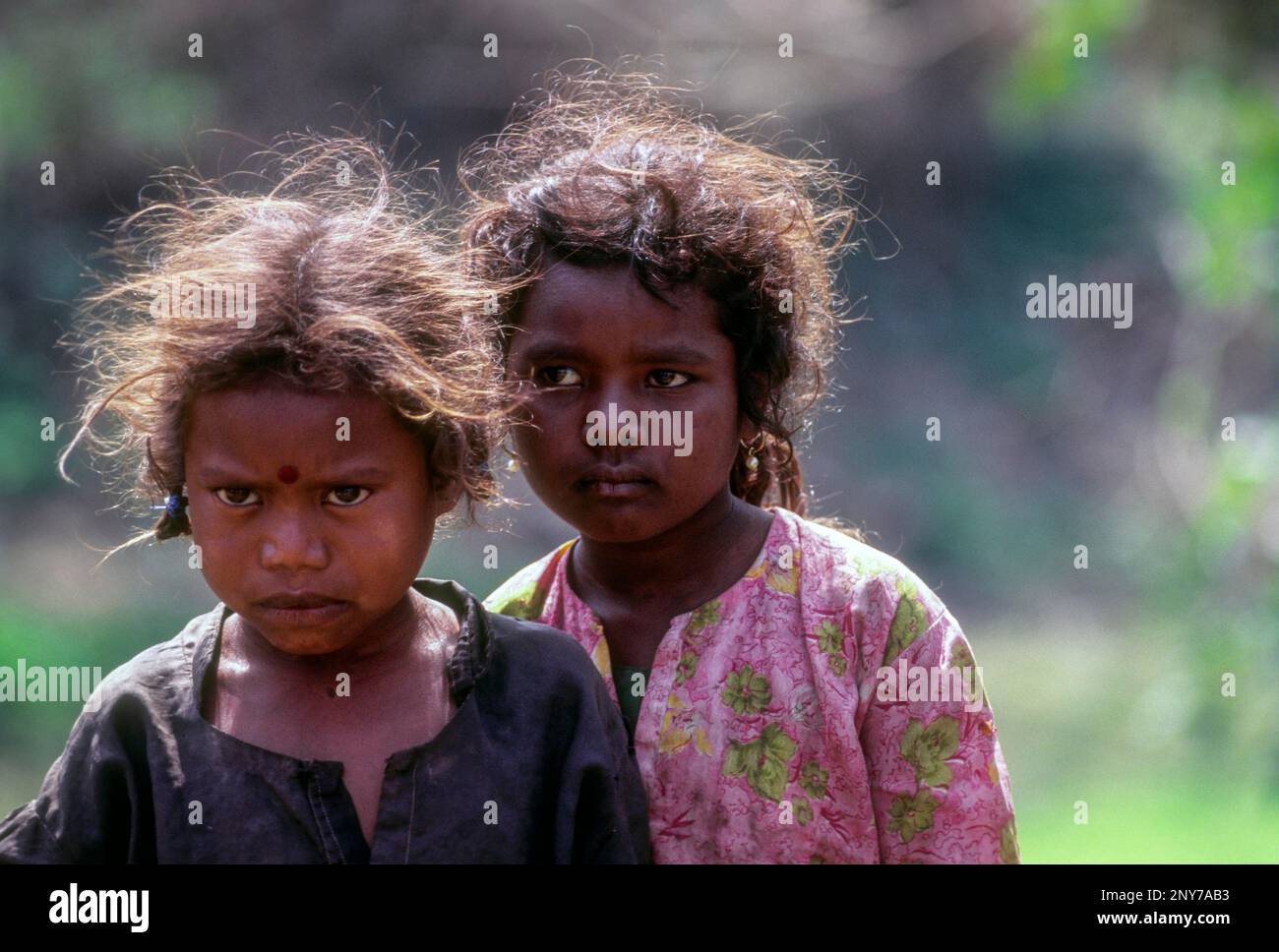 Tribal children Karnataka, South India, India, Asia Stock Photo - Alamy