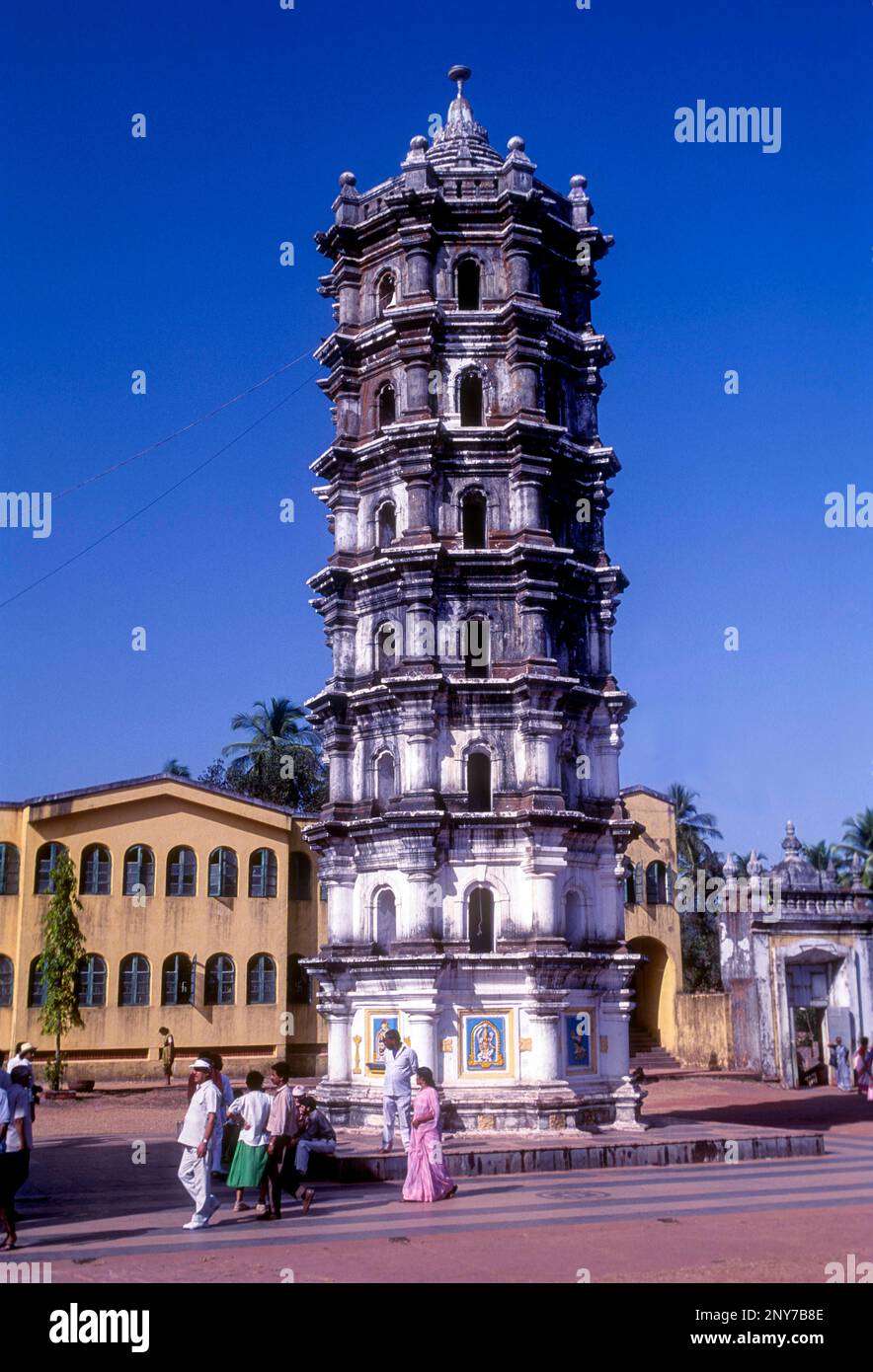 Shree Mangesh temple at Mangueshi in Goa, India, Asia Stock Photo - Alamy