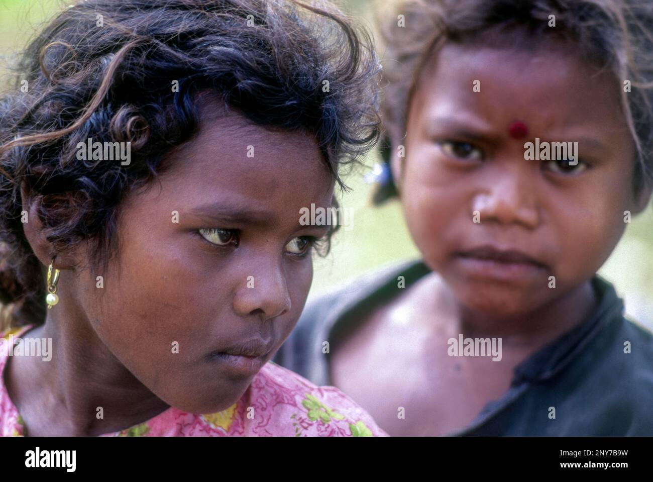 Tribal Children, Karnataka Stock Photo - Alamy