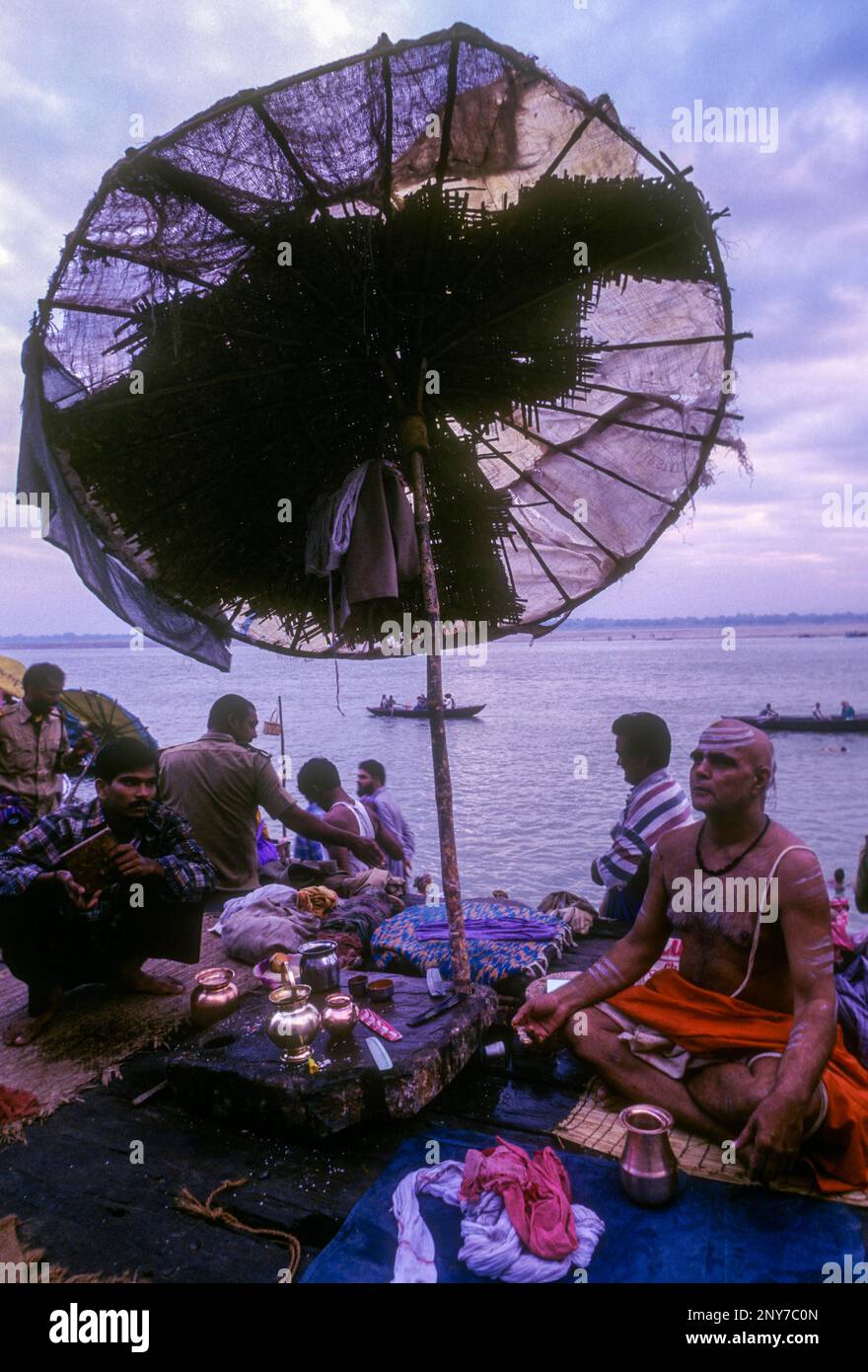 River Ganga Ganges Ghats, the centres of endless activities, at ...