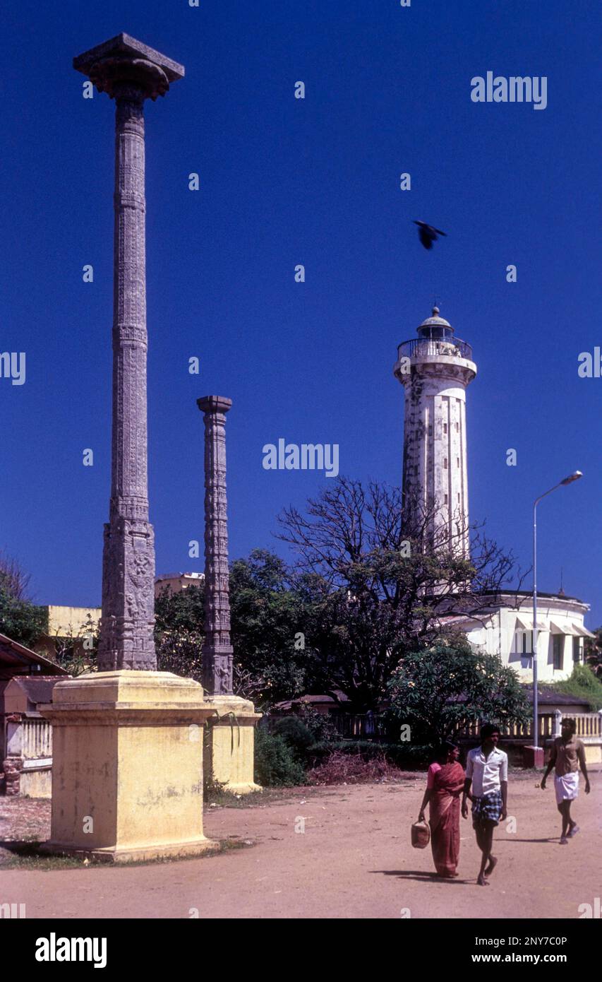 Old Light House built in 1836 at Puducherry Pondicherry, South India ...