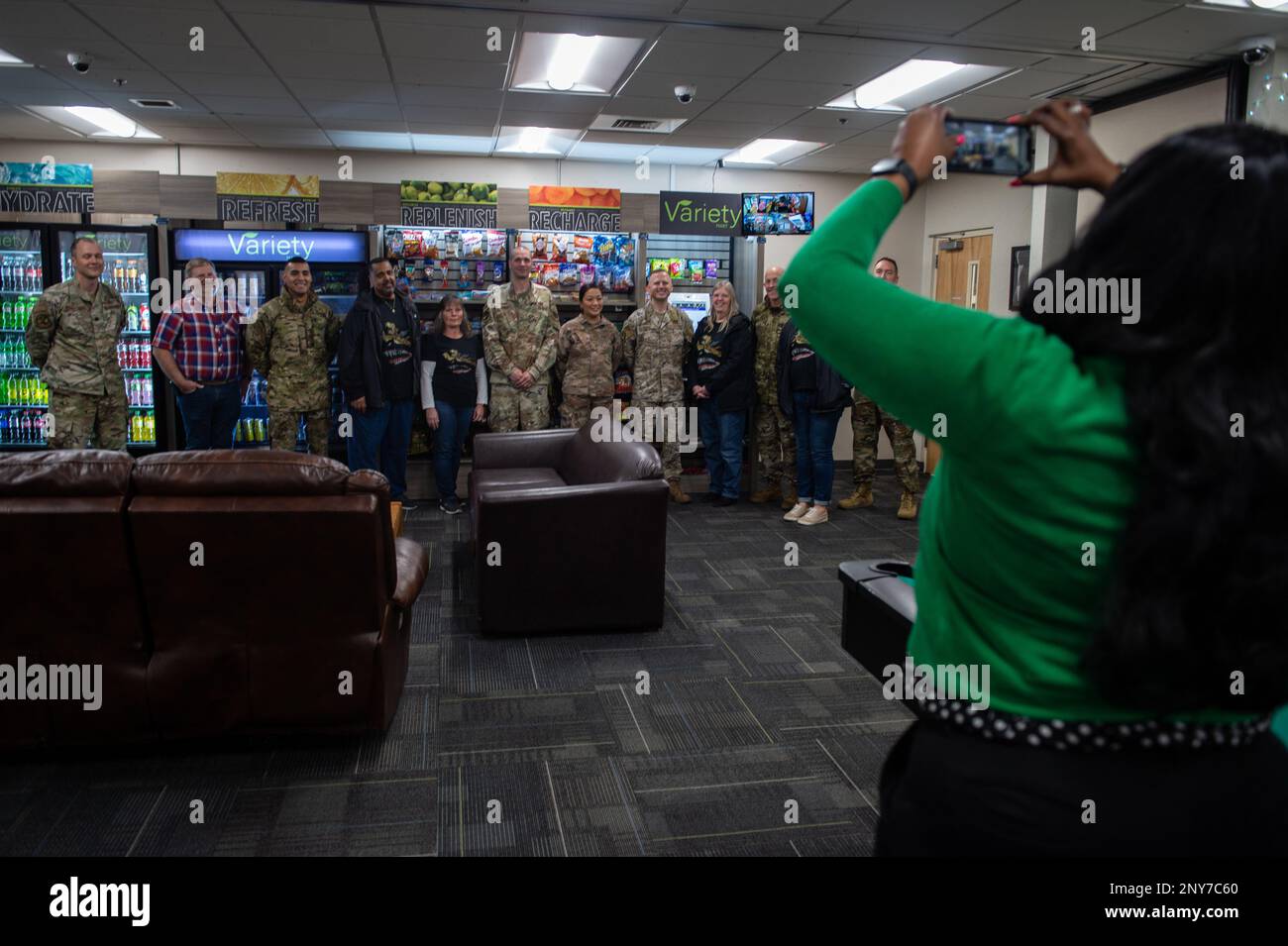 Camisha Smith, Army Air Force Exchange Service business manager, takes ...