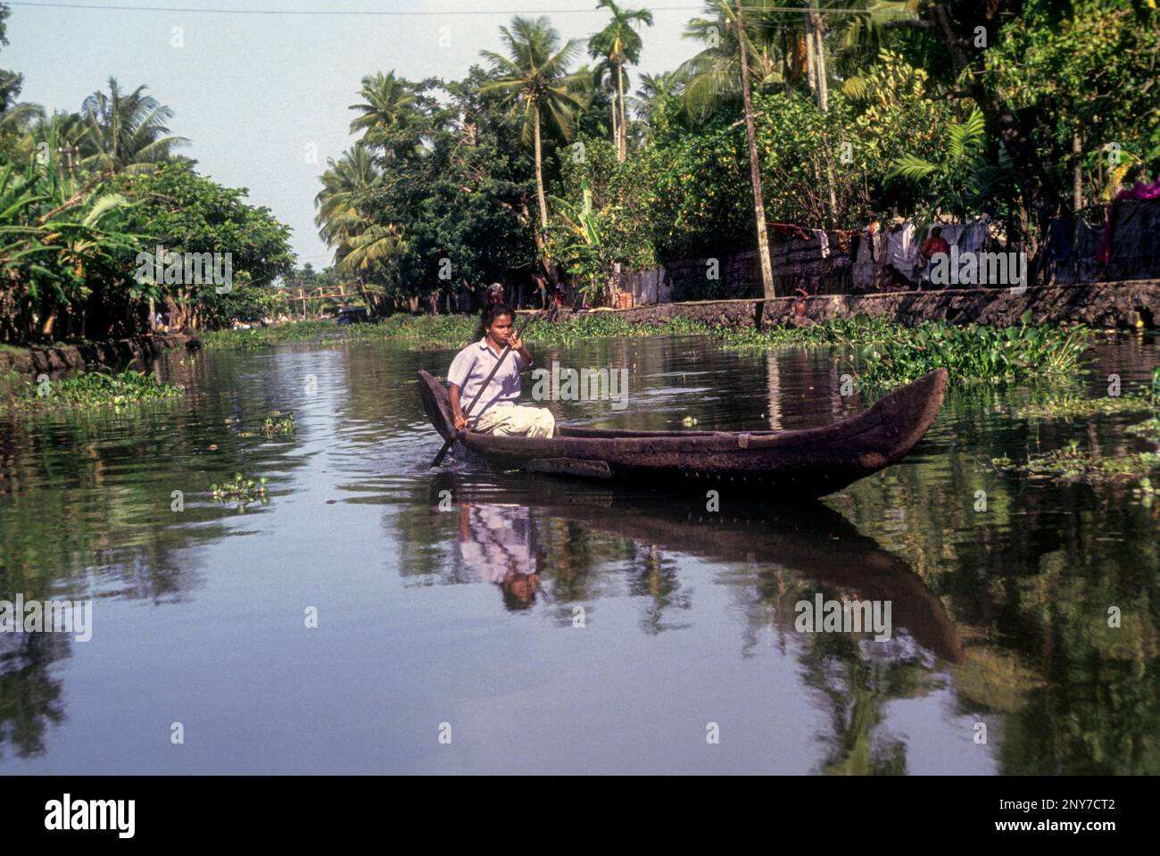 Backwaters of Kerala, South India, India, Asia Stock Photo - Alamy