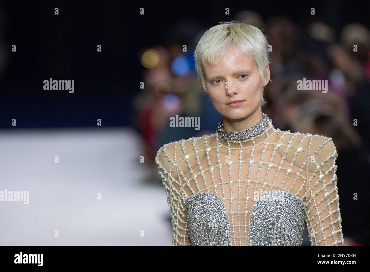 Paris, France. 01st Mar, 2023. Models walk thhe runway during the ...