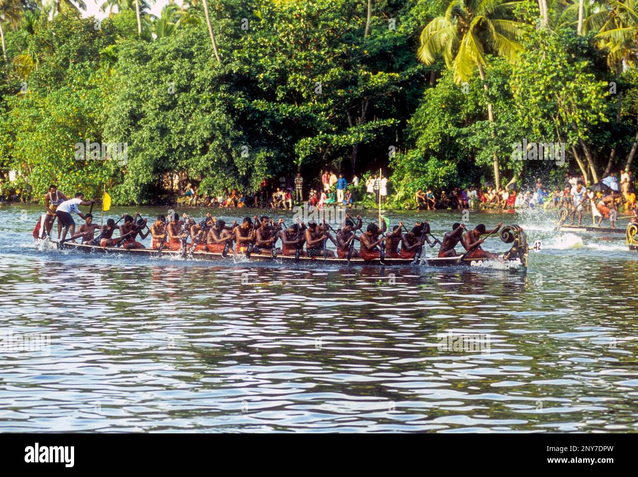 Churulan vallam racing boat in Nehru Trophy boat race conducted at ...