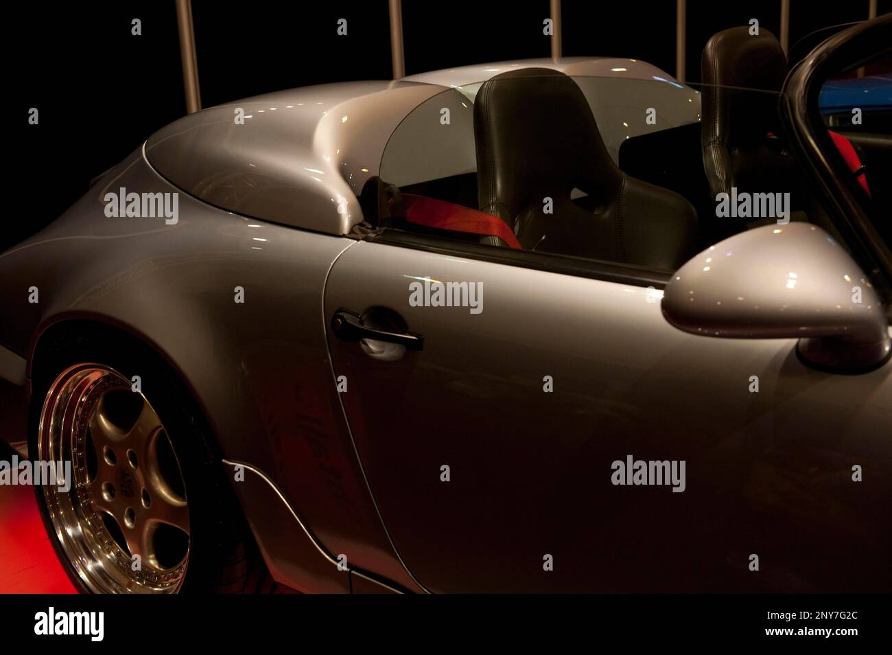 Porsche 911 Speedster, 964 speedster, grey, two-seater, two humps ...