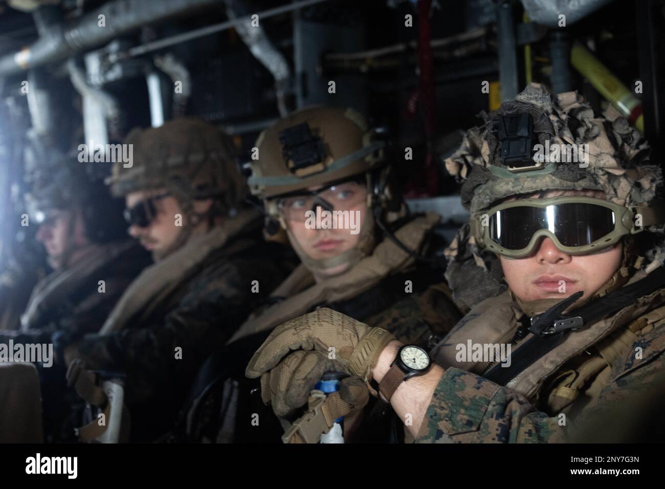 U.S. Marines with Battalion Landing Team 1/4, 31st Marine Expeditionary ...