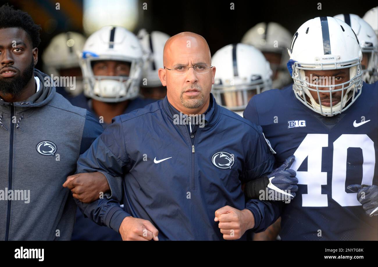 STATE COLLEGE, PA - SEPTEMBER 30: Penn State head coach James Franklin ...