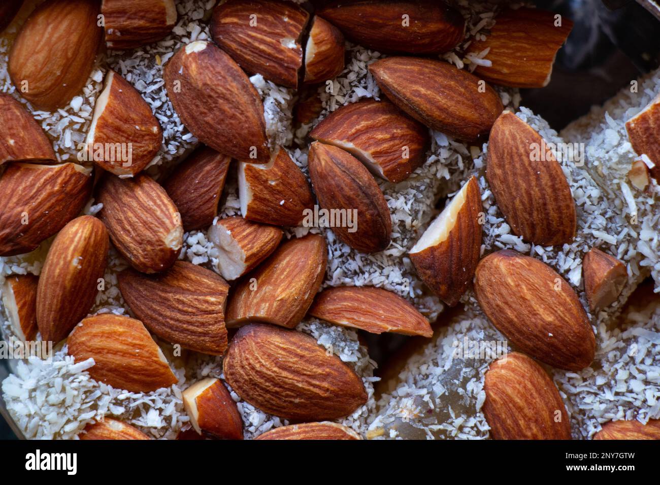 Turkish delight sweets stand on the table Stock Photo - Alamy