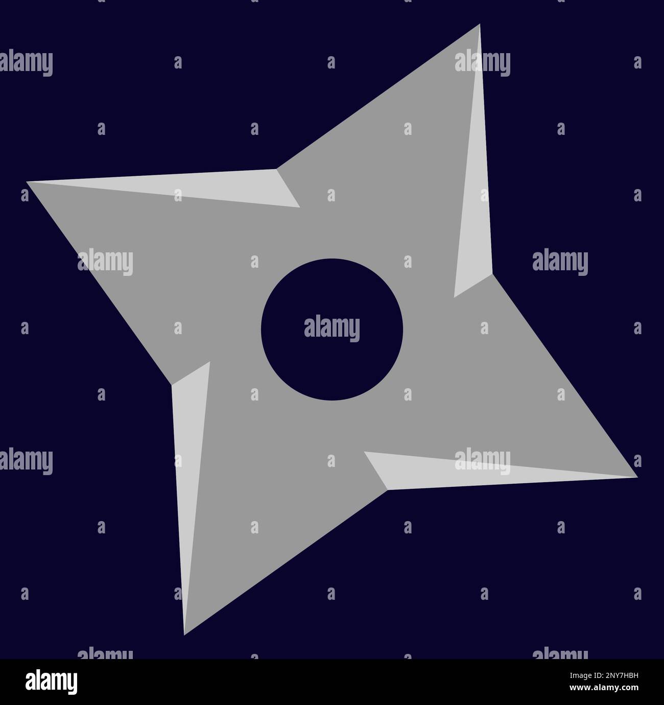 A shuriken, ninja weapon, ninja shuriken, Japanese weapon, Japanese ...