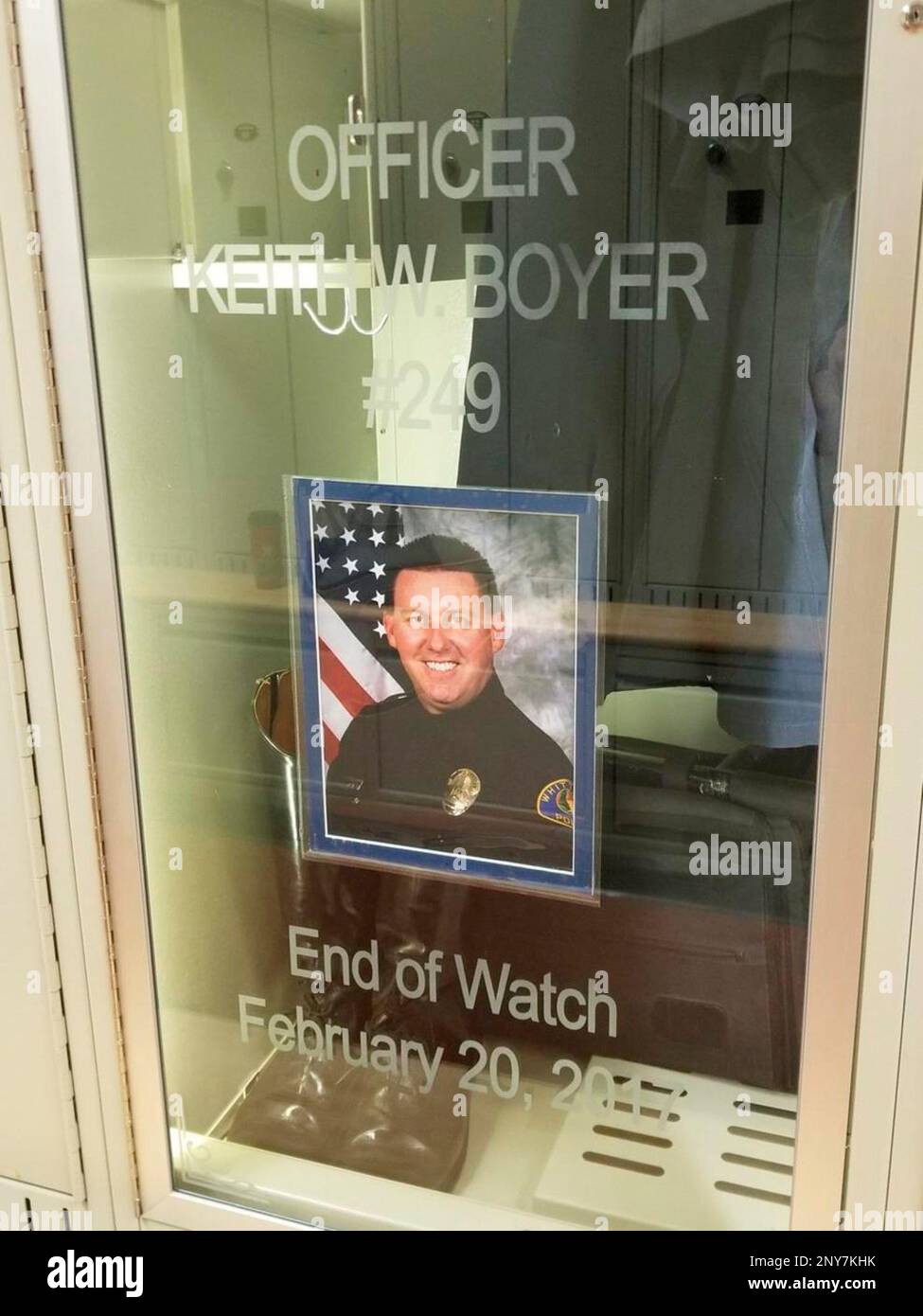 This undated photo provided by the Whittier Police Department on ...