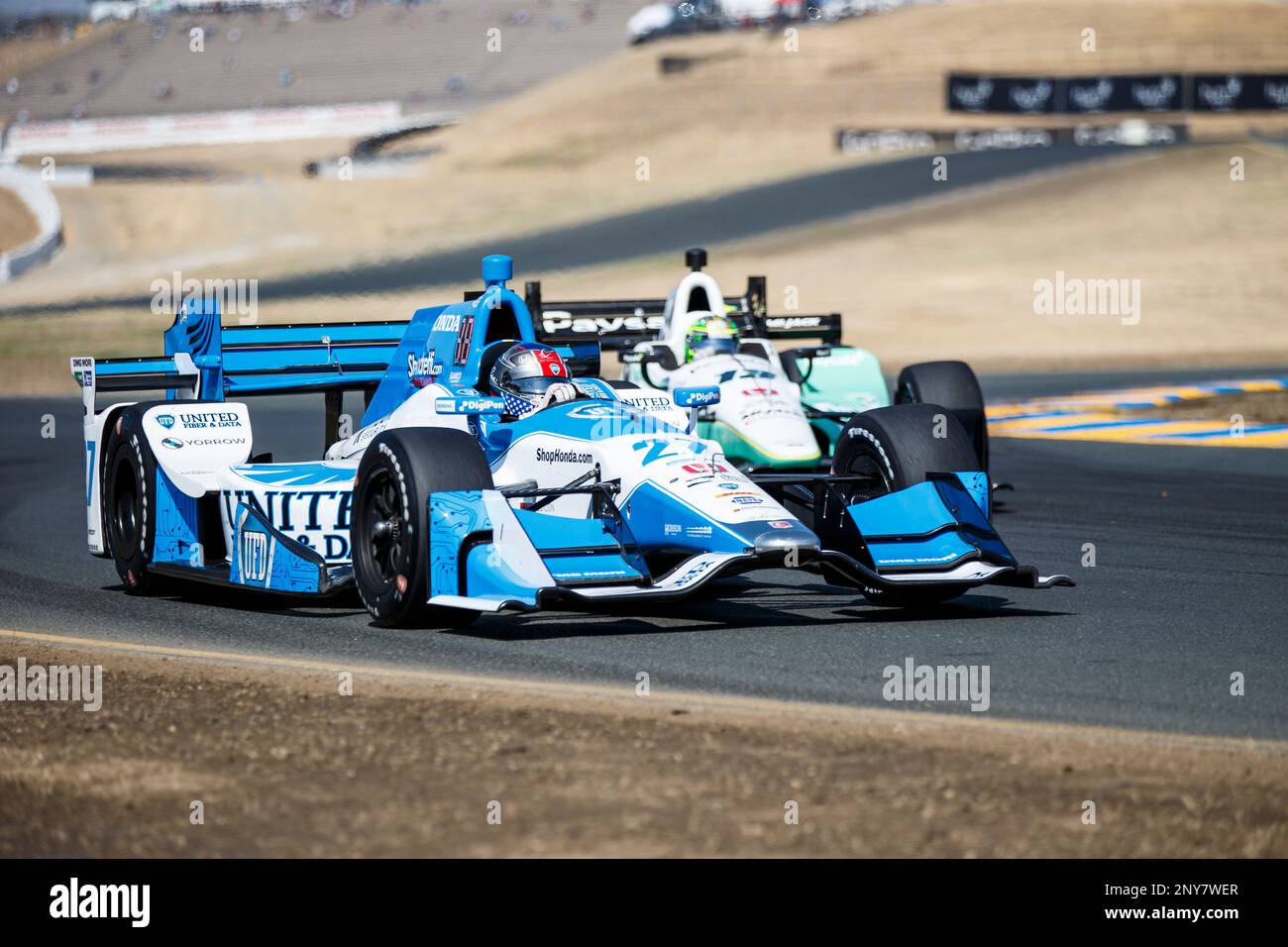 SONOMA, CA - SEPTEMBER 17: Marco Andretti (#27) in the Honda powered ...