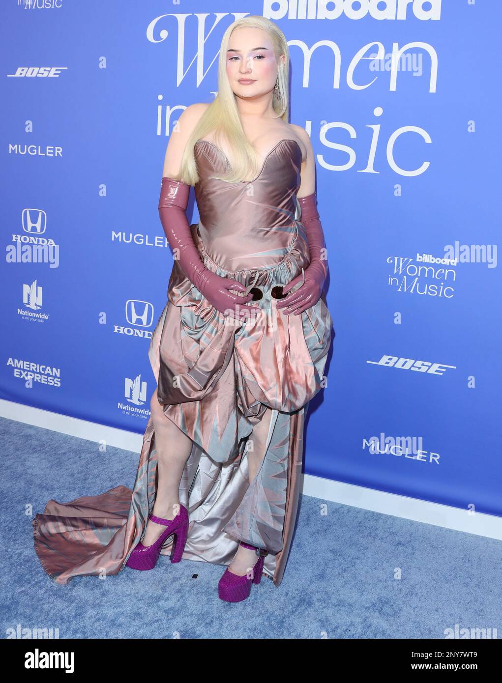 Kim Petras arrives at The 2023 Billboard Women in Music Awards held at ...