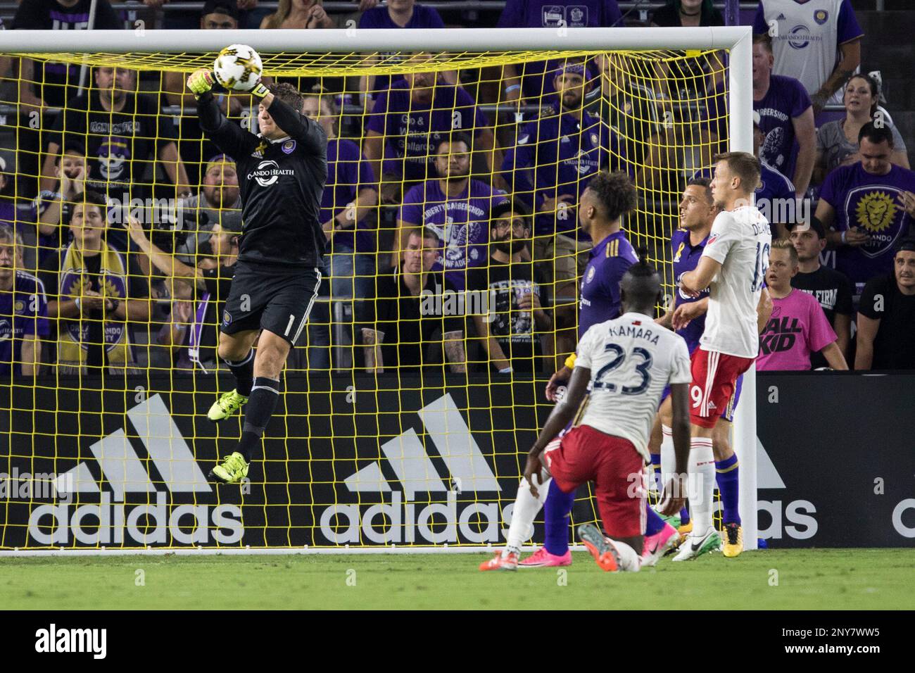 ORLANDO, FL - SEPTEMBER 27: Orlando City SC goalkeeper Joseph Bendik (1 ...