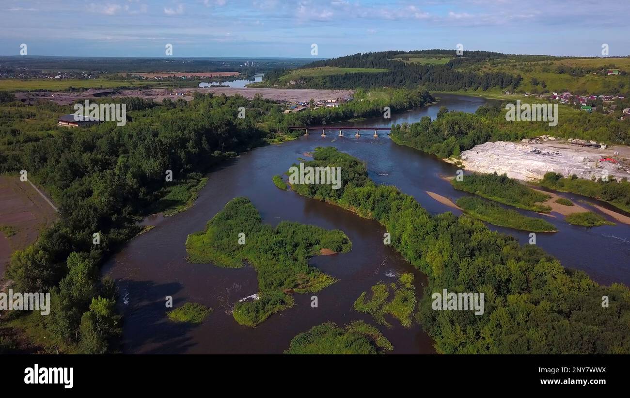 Lakes and swamps with surrounding vegetation, bushes and trees. Clip ...