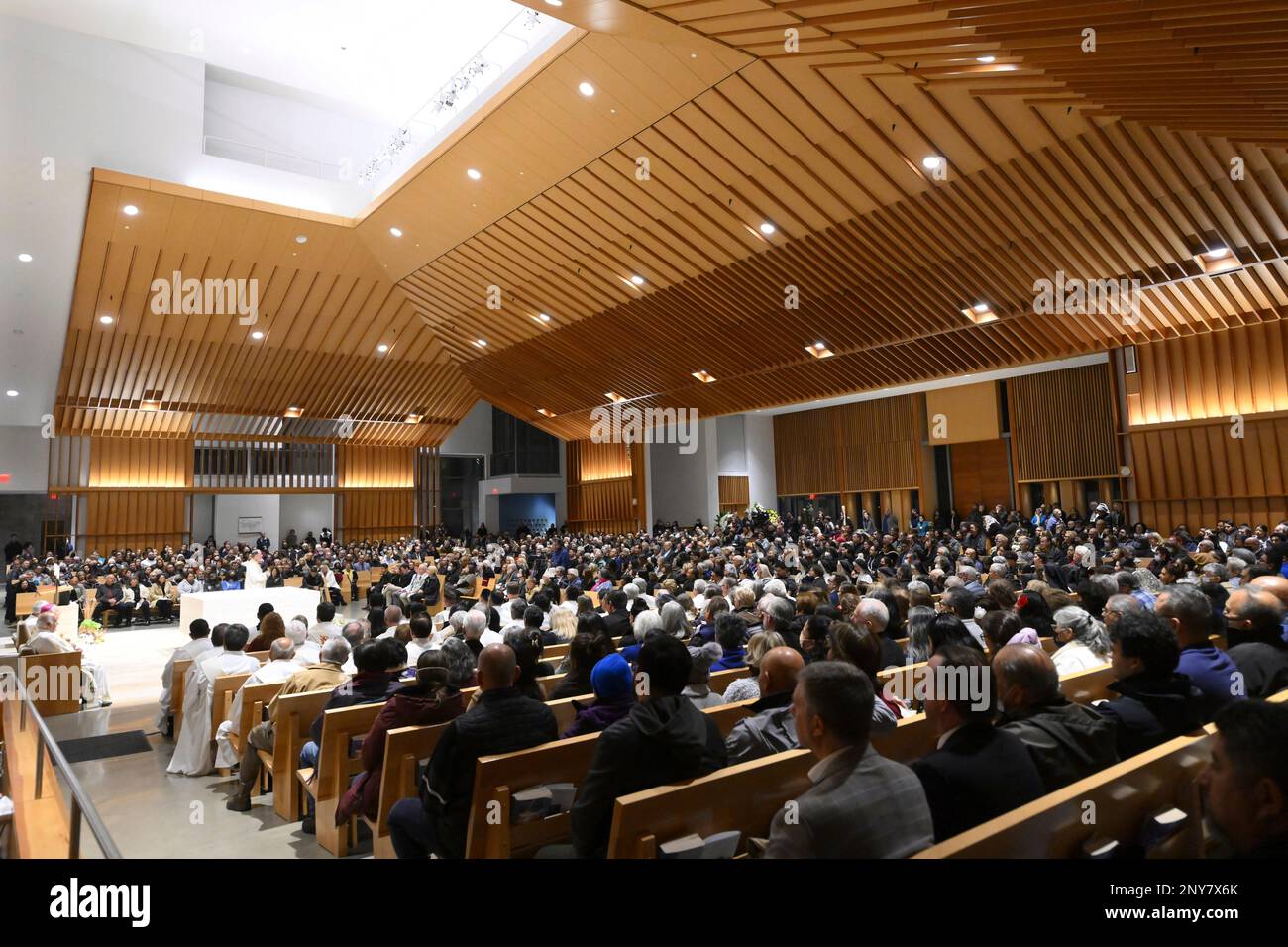 Cardinal Timothy Dyer speaks during a memorial Mass for Auxiliary ...