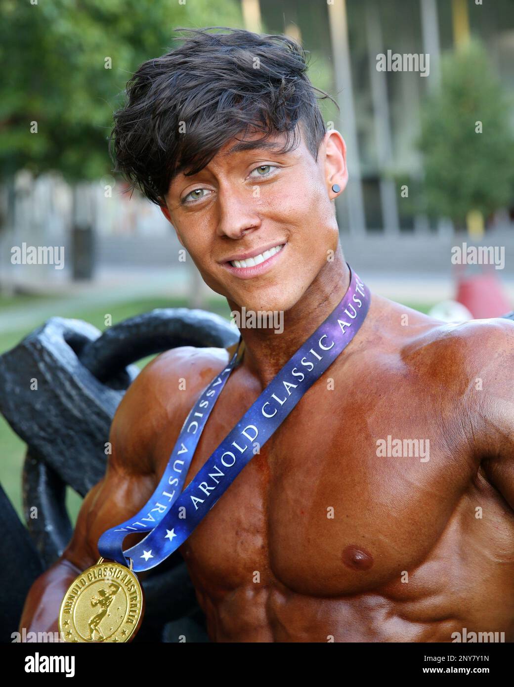 Florian Wolf, of Germany, wins the IFBB Amateur Mens Physique ...
