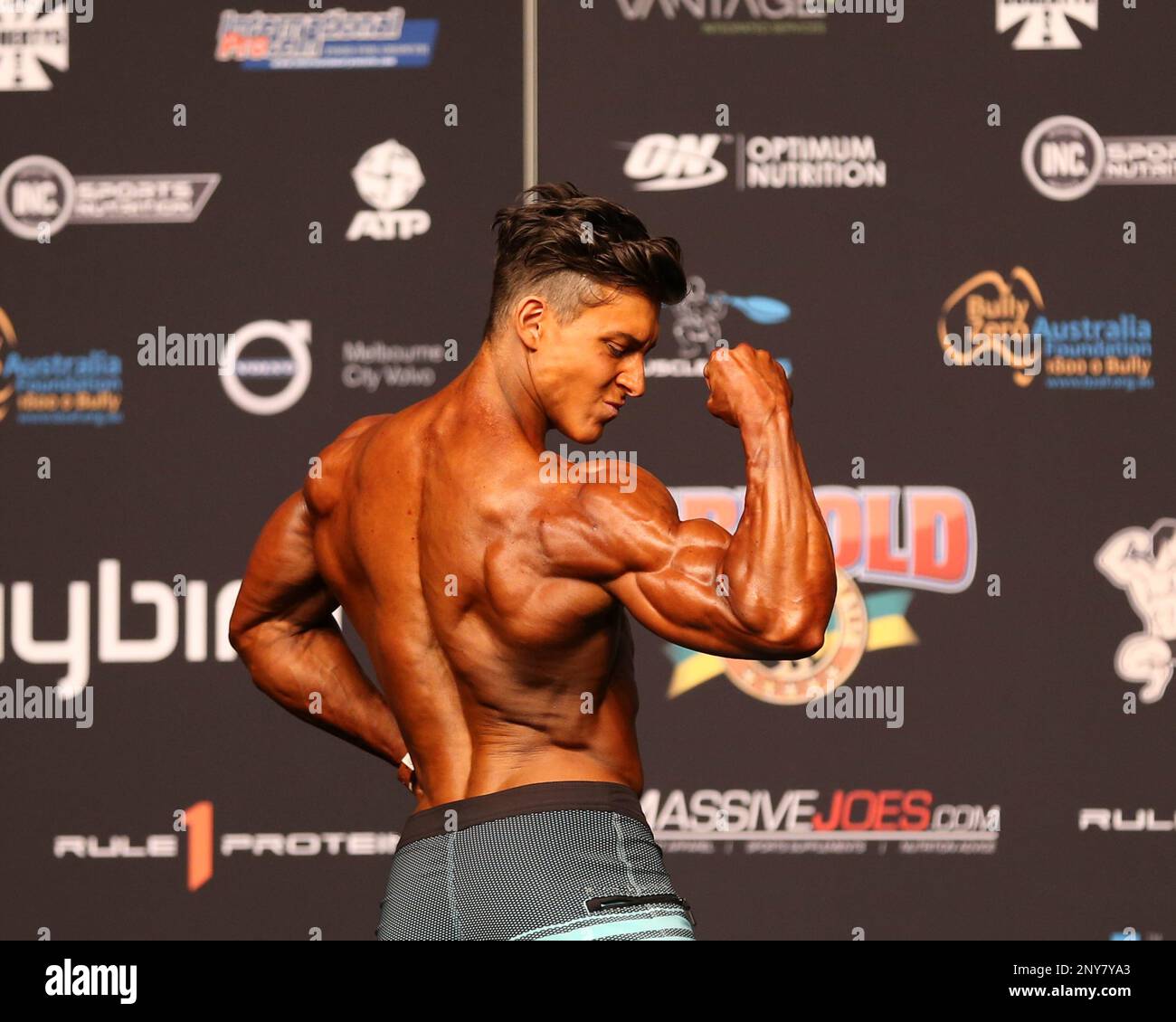 Florian Wolf, of Germany, wins the IFBB Amateur Mens Physique ...