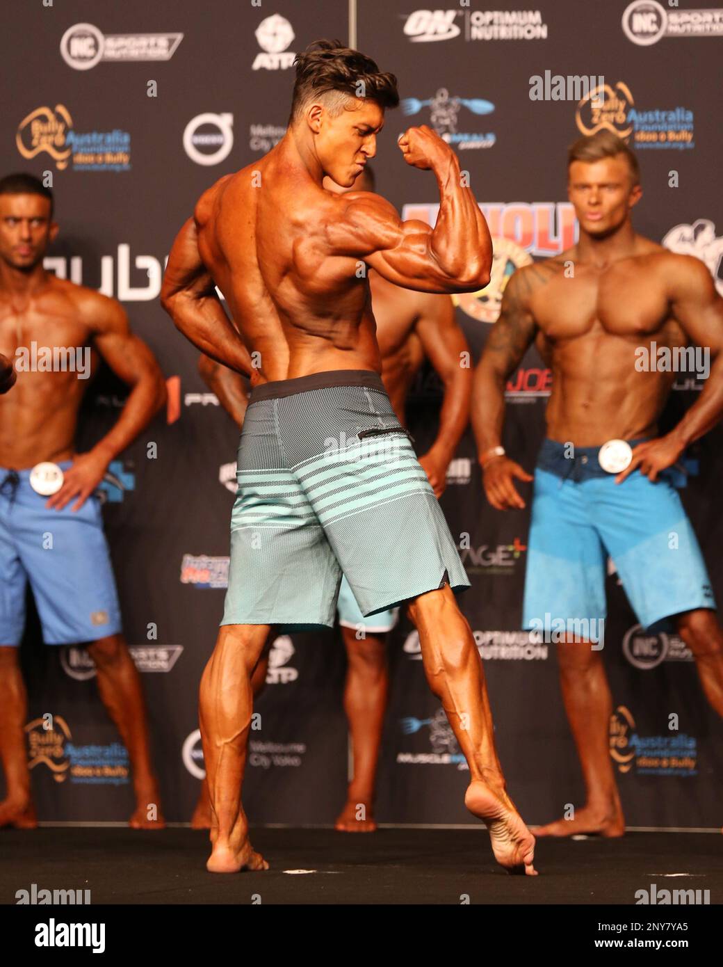 Florian Wolf, of Germany, wins the IFBB Amateur Mens Physique ...