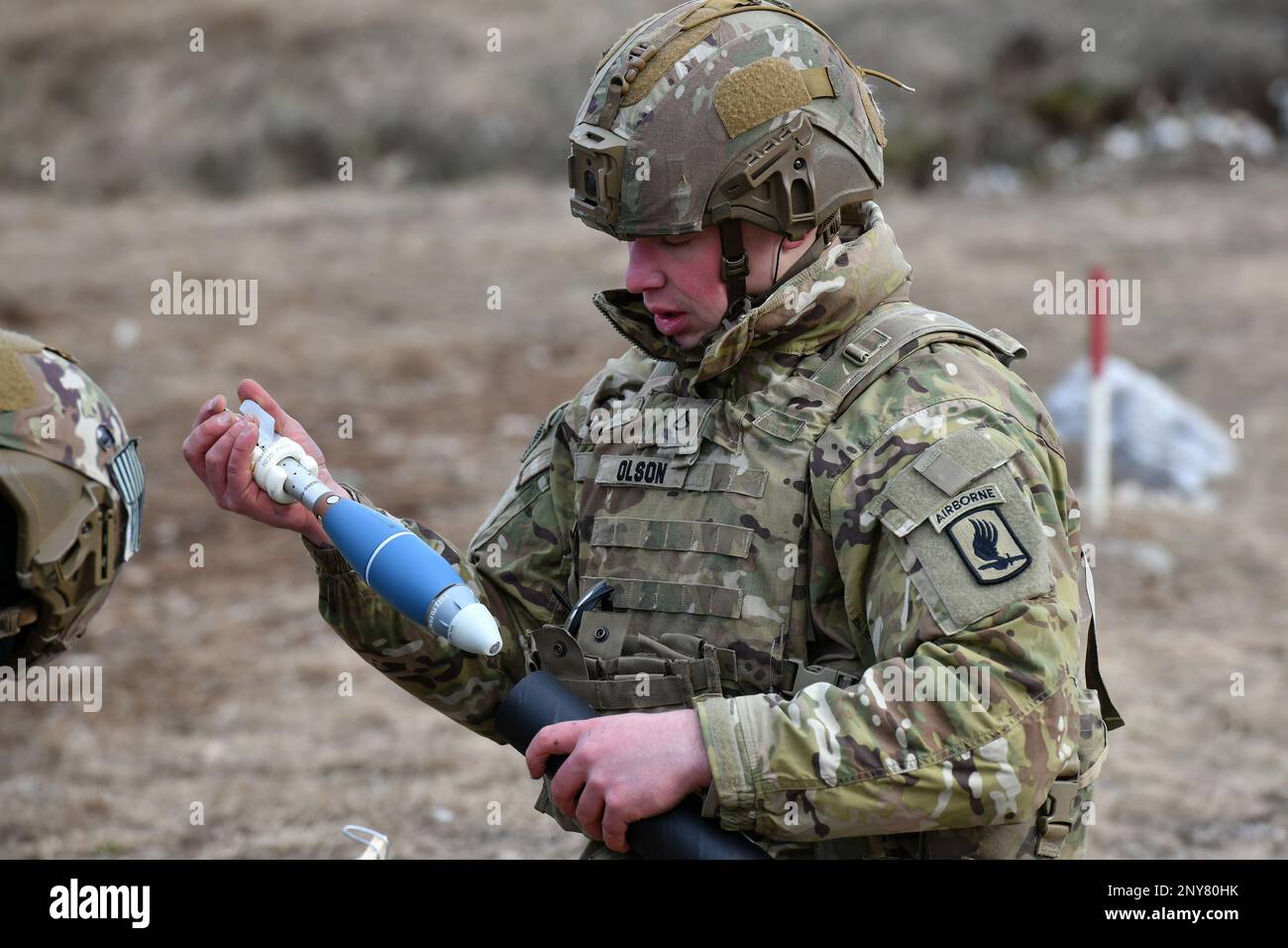A U.S. Army Paratrooper assigned to 2nd Battalion, 503rd Infantry ...
