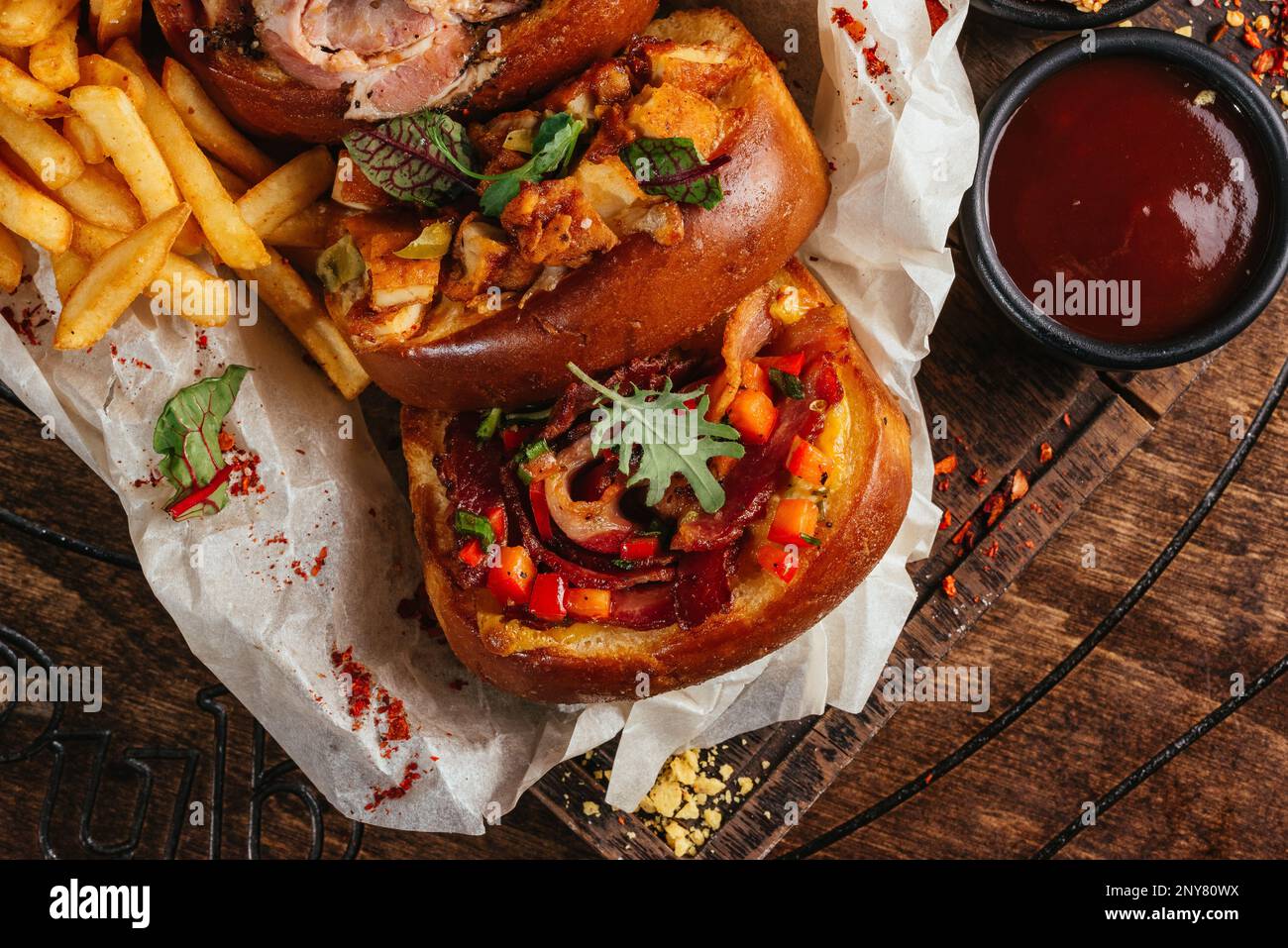 Food in restrain. Restaurant menu Stock Photo - Alamy