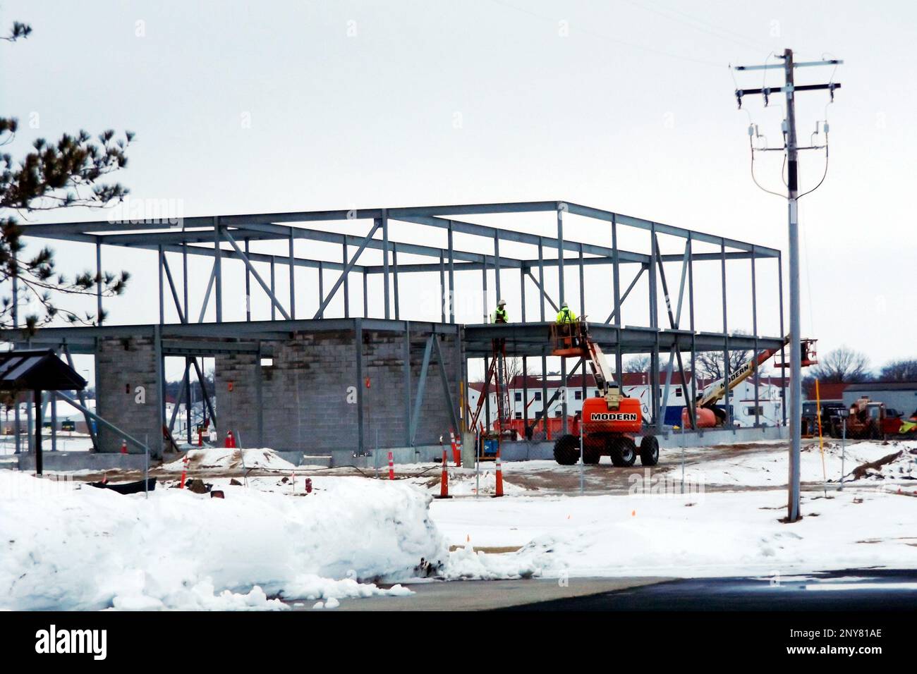 The construction area for a future transient training brigade ...